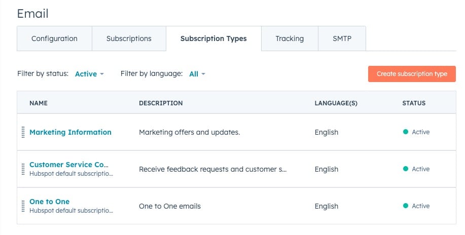 Managing Email Subscription Settings in HubSpot